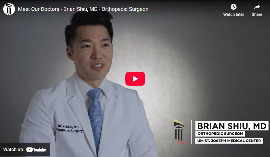 Baltimore Sports Medicine Physician: Brian Shiu, M.D. - Towson ...