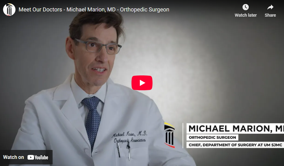 Baltimore Orthopedic Hand Specialist: Michael J. Marion, MD | Towson ...