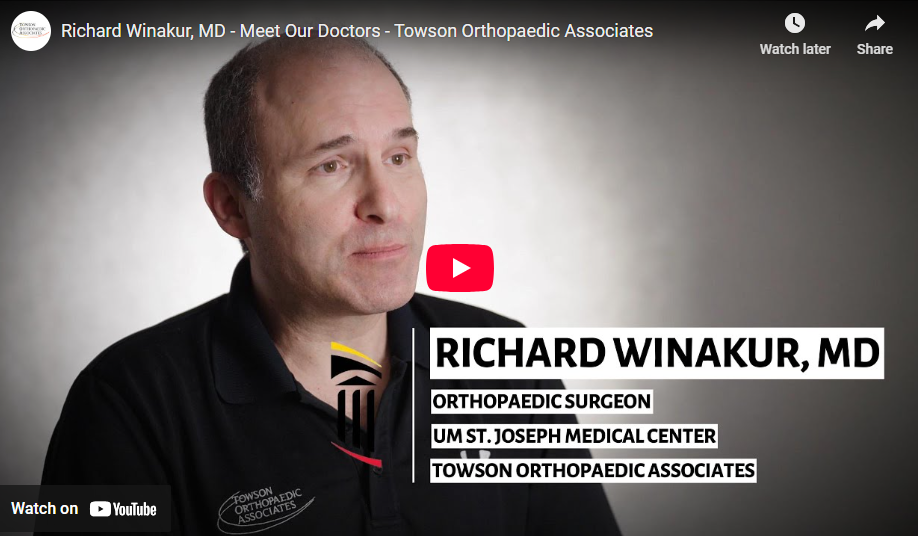 Baltimore Sports Medicine Physician: Richard D. Winakur, M.D. | Towson ...