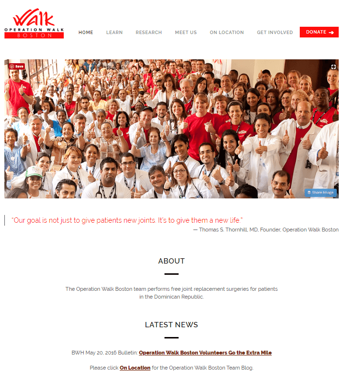 Operation Walk - Towson Orthopaedic Associates